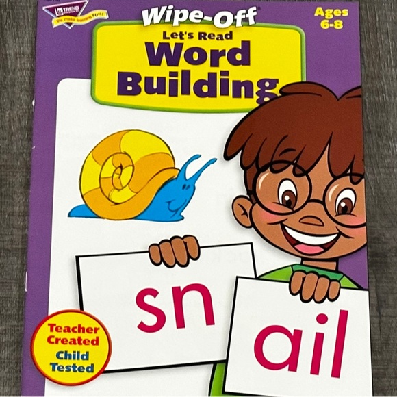 Toys | New Ages 68 Dry Erase Word Building Reusable Educational ...